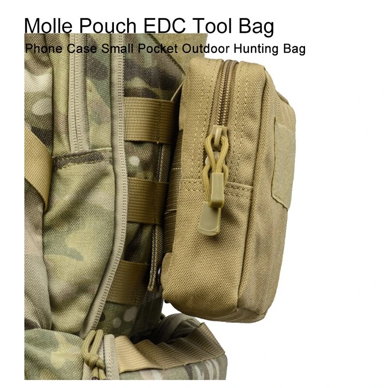 Molle Tactical Waist Belt Bag, EDC Tool Bag, Utility Militar, Phone ...