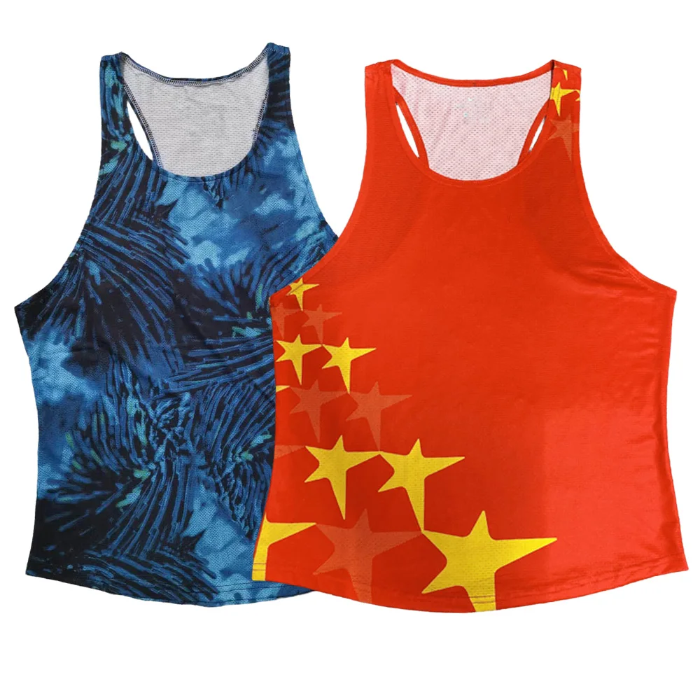 Athletic Tank Top Runnning Speed Vest Fitness Shirt Sleeveless Mens ...
