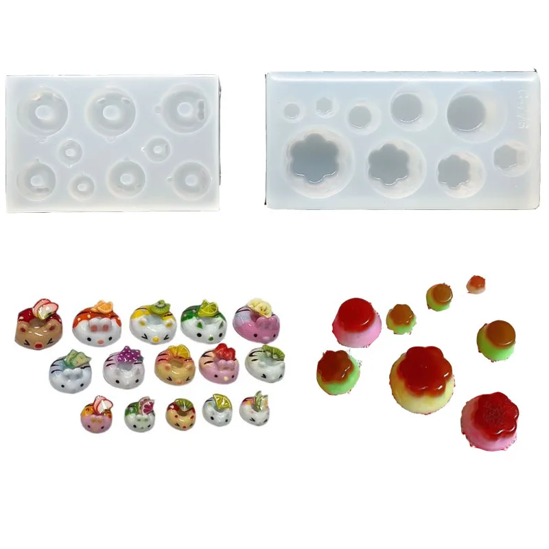 DIY-Mini-Pudding-and-Bird-Epoxy-Resin-Mold-Food-Play-Miniature-Pinching ...