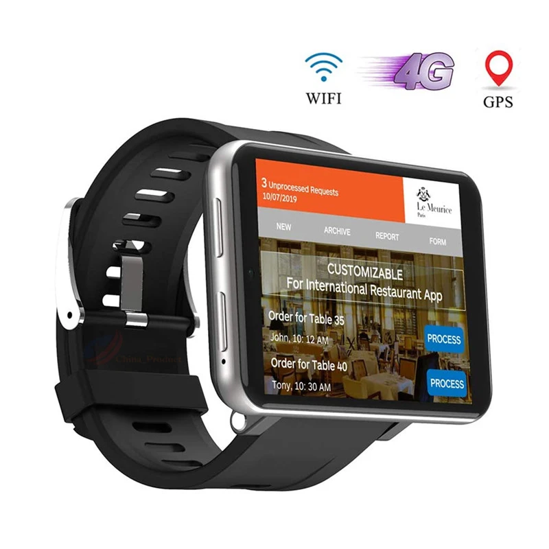 DM100 LEMT 4G Android Smart Watch Big Screen Standalone Watch -3GB 32GB ...