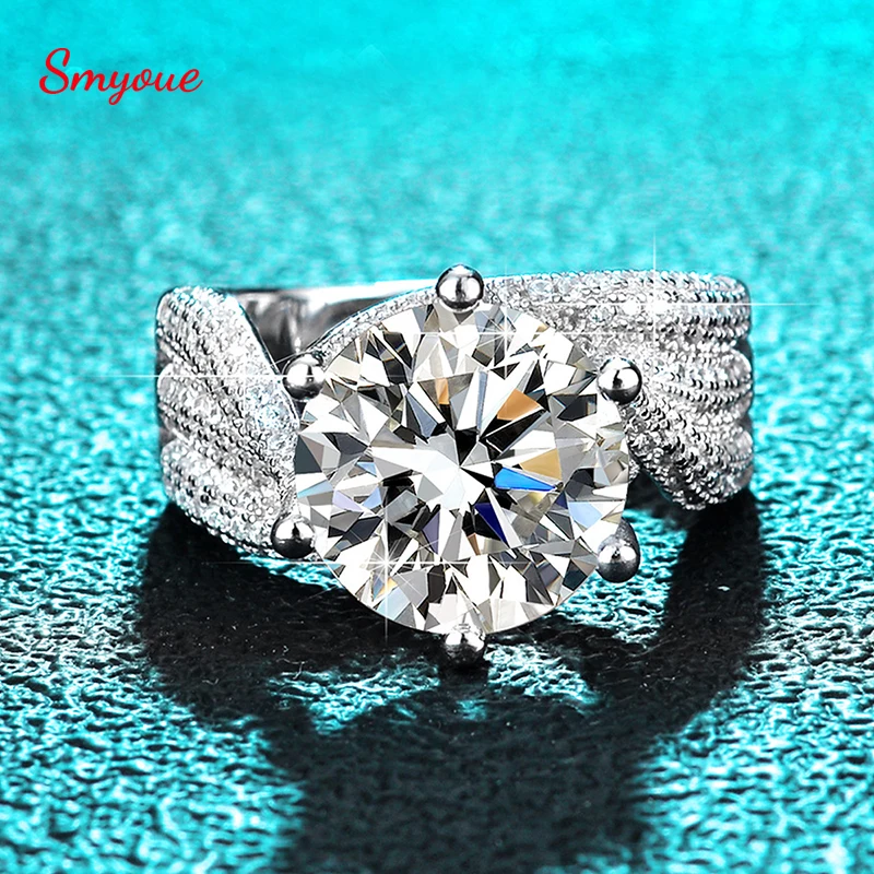 Smyoe-Bague-Moissanite-de-Luxe-pour-Femme-Alliance-en-Diamant-de ...