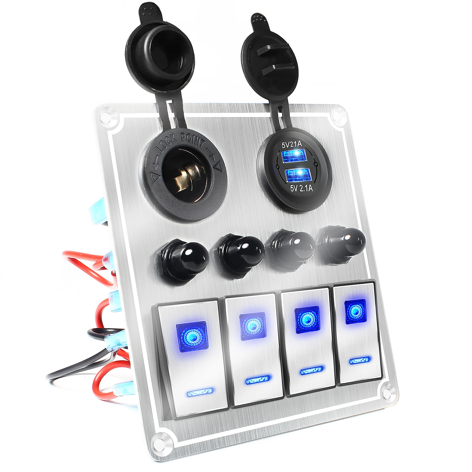 4 Toggle Switch Panel