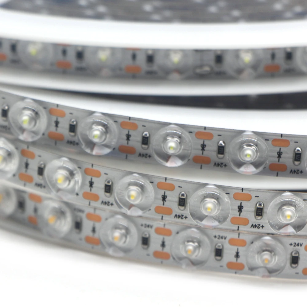 2835 LED Strip Light with Lens 48LEDs/m 24V Adehesive Tape Home Light ...