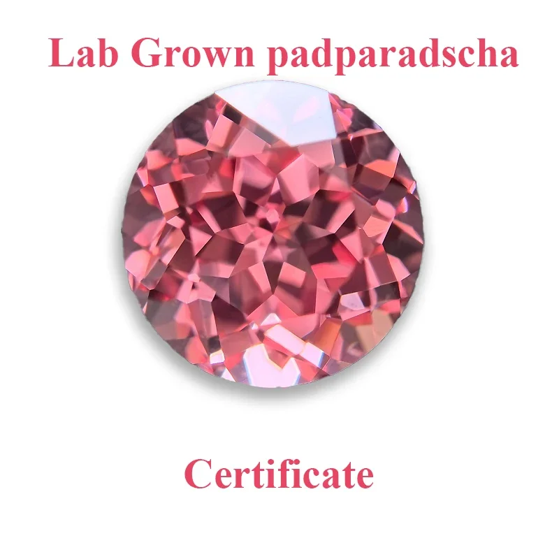 Lab-Grown-Sapphire-Lotus-Pink-Color-Round-Shape-Charm-Bead-for-Diy ...