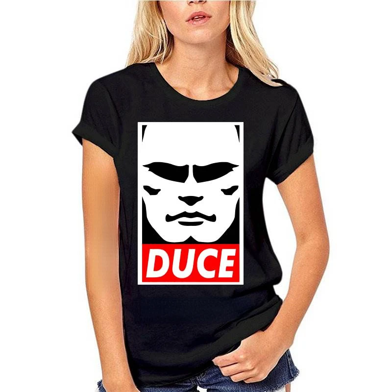 DUCE Mussolini T Shirt Engraçado Rosto Shape Design Gráfico Tee ...
