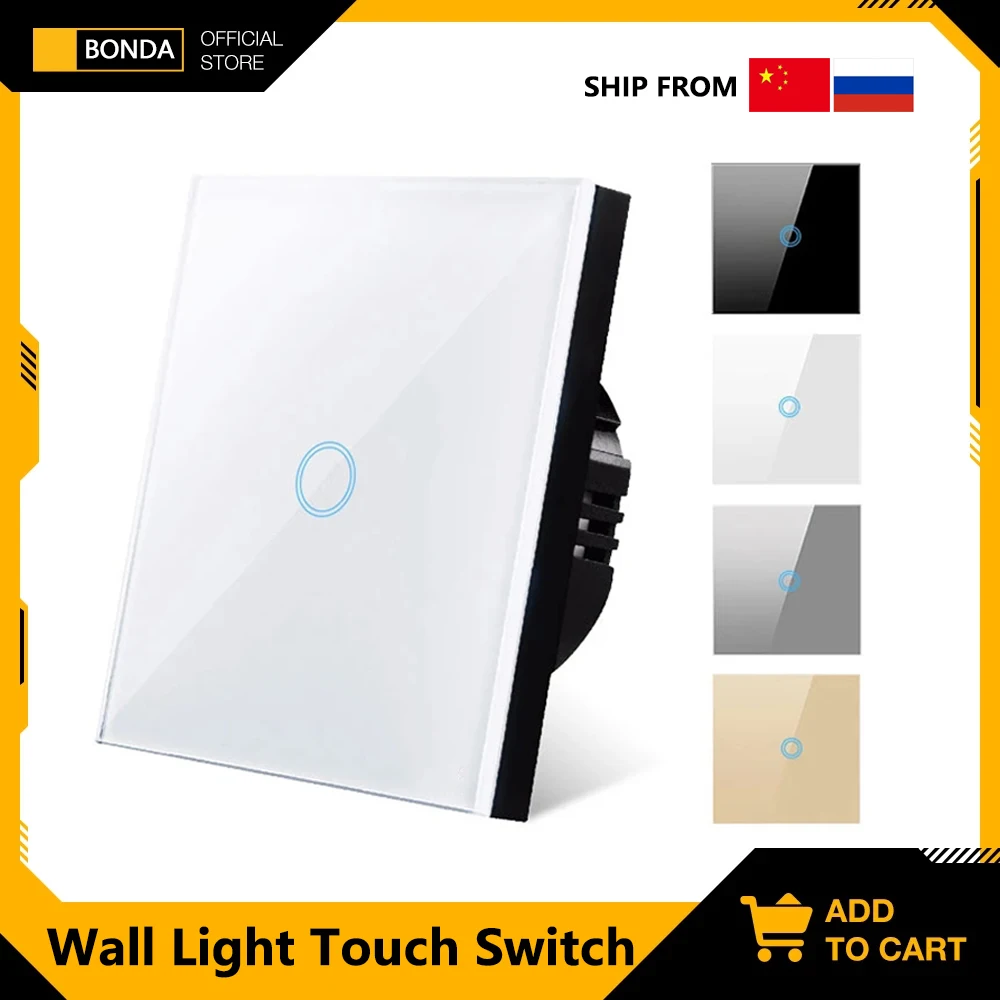 Touch Switch Sensor Switches Light Wall Led 1 Way 110v 220v 220 V Lamp ...