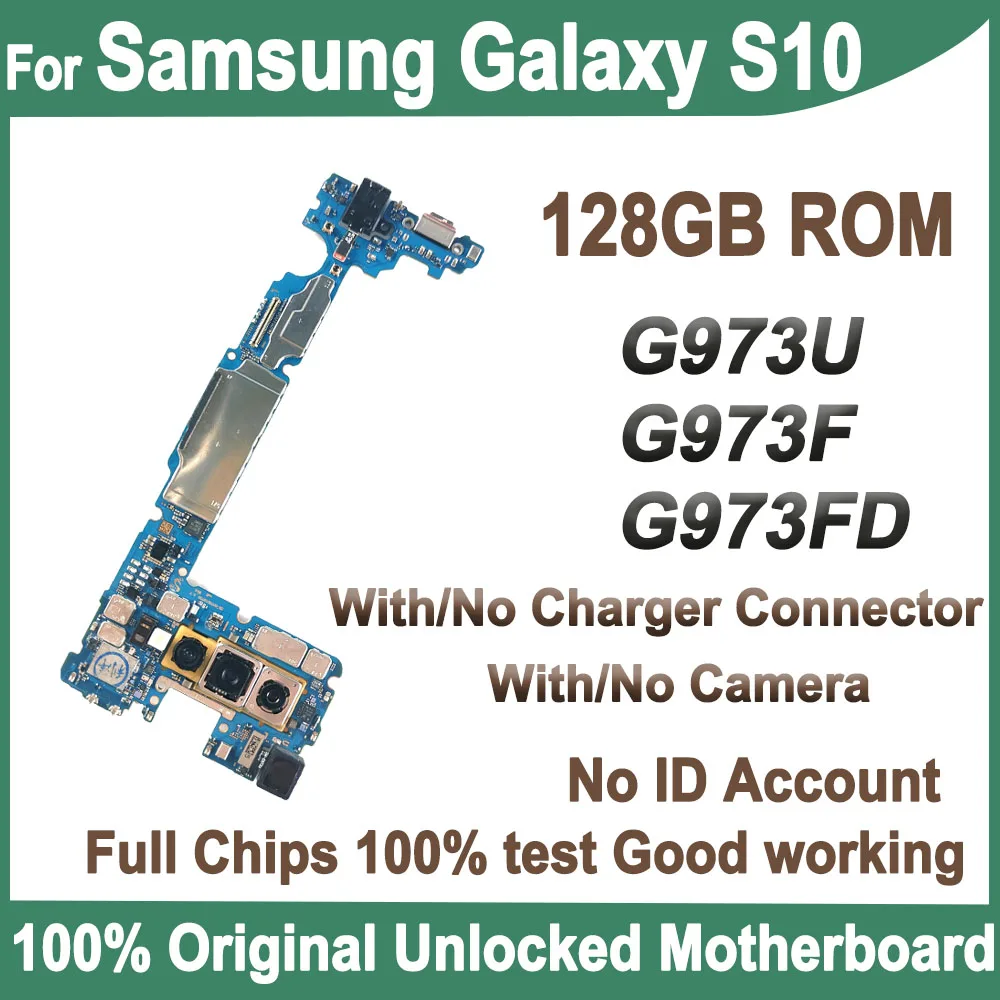 Placa base Original para Samsung Galaxy S10, placa lógica desbloqueada ...