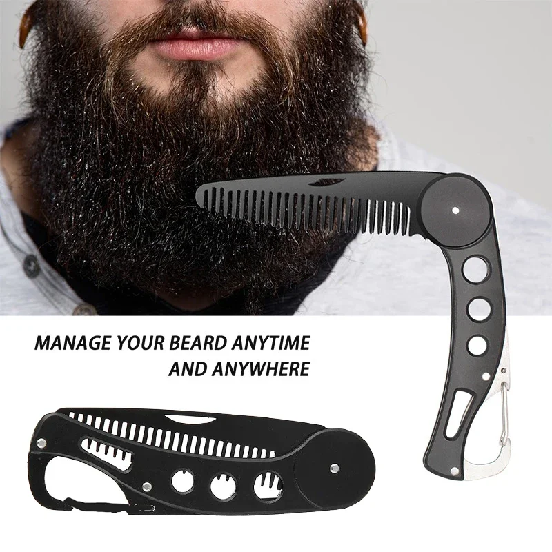 1pc-Stainless-Steel-Folding-Comb-Men-Beard-Styling-Combs-Anti-Static ...