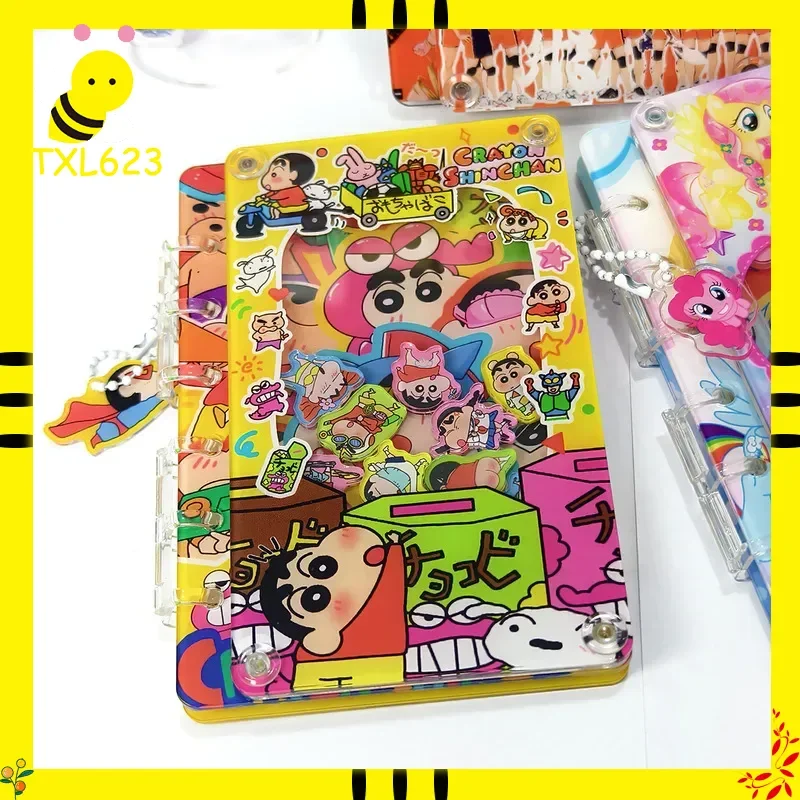 Crayon Shin-Chan Shake Acrylic Notebook - Detachable DIY Notepad Unique ...