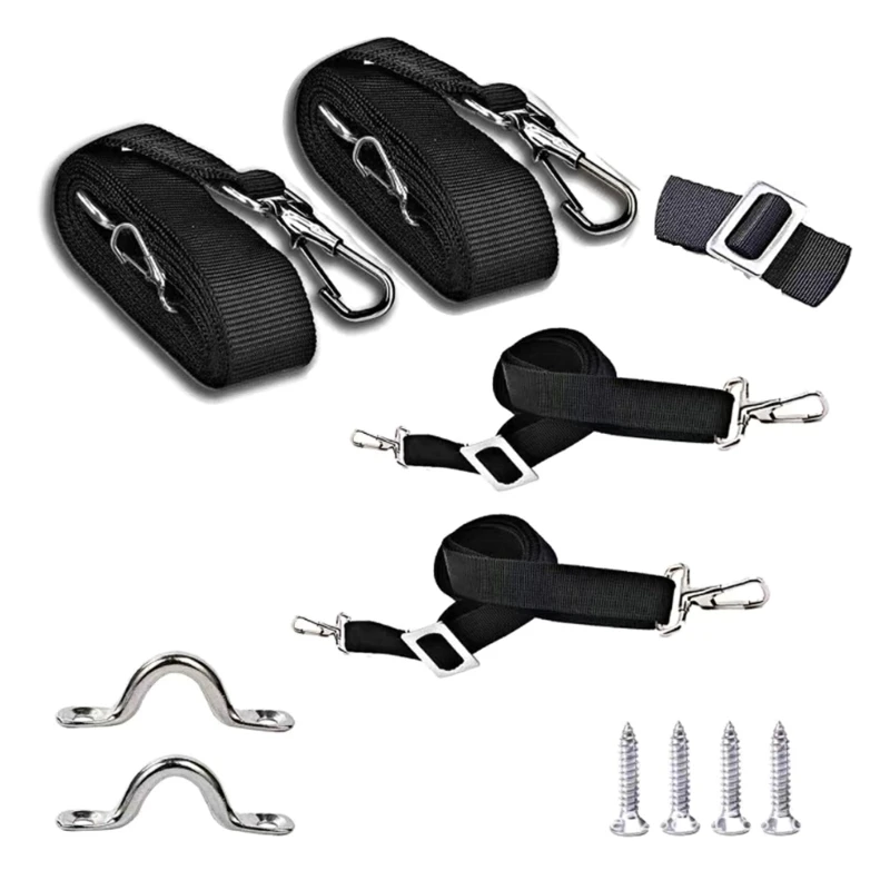 Adjustable-Bimini-Top-Strap-Pad-Eye-Straps-with-Hook-Stainless-Steel ...