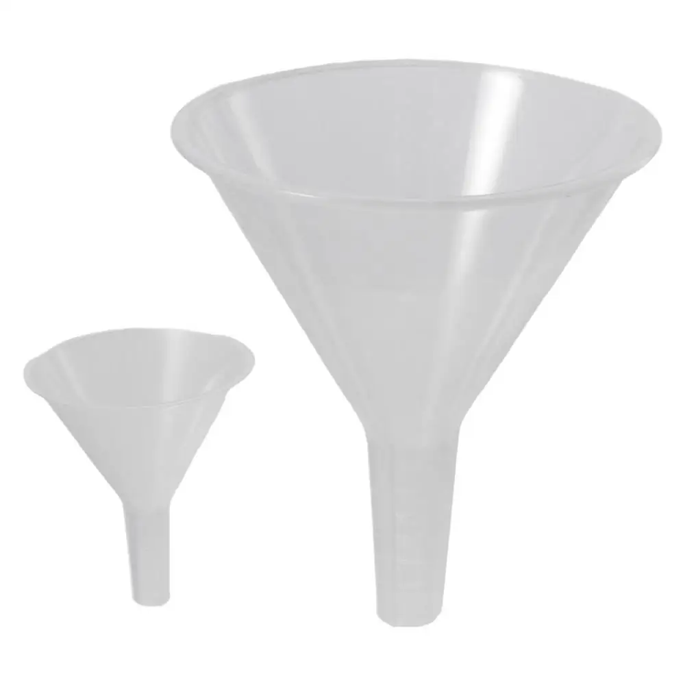 1/3Pcs Durable Clear Plastic Funnel Set Lab PP Funnels Kitchen Funnel ...