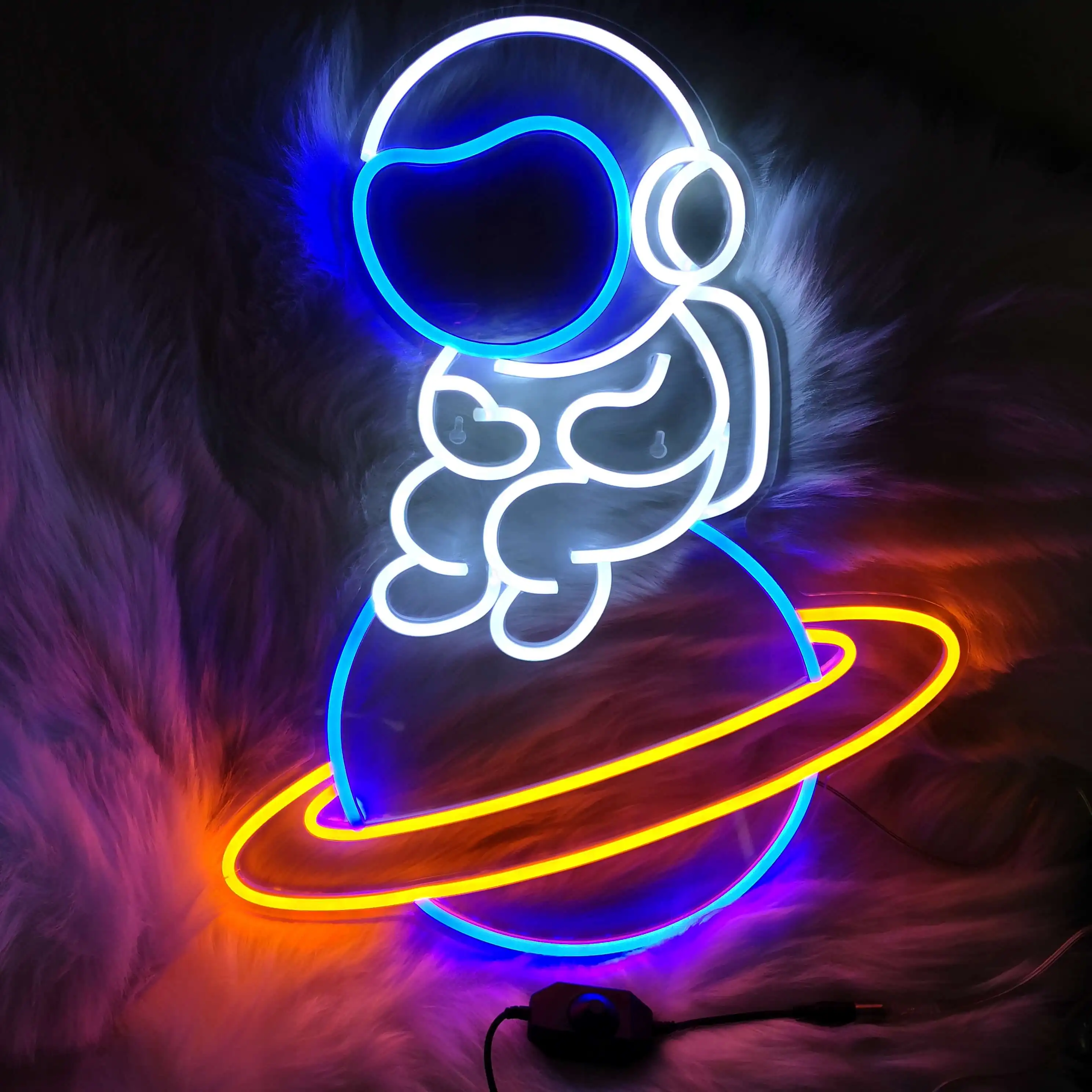 Astronaut-Planet-Spaceship-LED-Neon-Sign-Light-Bedroom-Game-Room-Kids ...