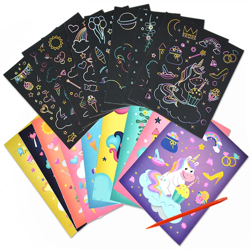 Children's Magic Drawing Board Drawing Graffiti Diy Craft Paper ...