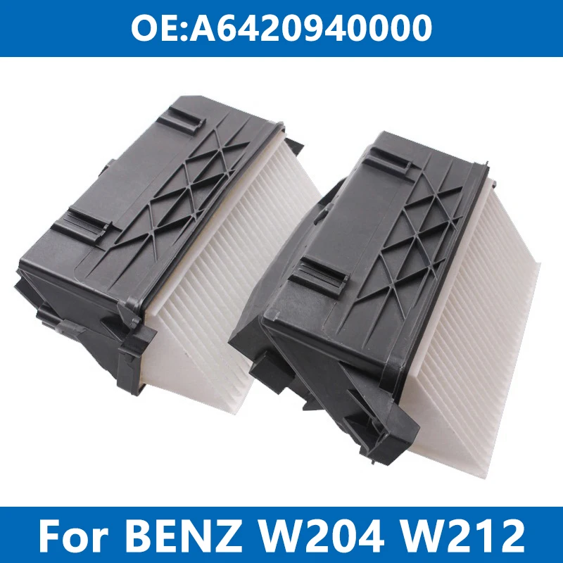 2Pcs-Car-Air-Filter-Cleaner-Element-A6420940000-For-Mercedes-Benz-W204 ...