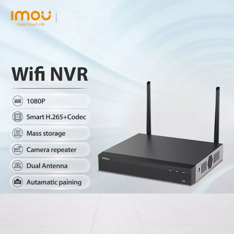 IMOU Wi-Fi Network Security System 8CH Wireless NVR 1080P Resolution ...