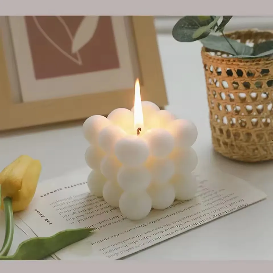 1Pc Handmade Scented Candle Ins Bubble Shaped Candle Aromatherapy Soy ...