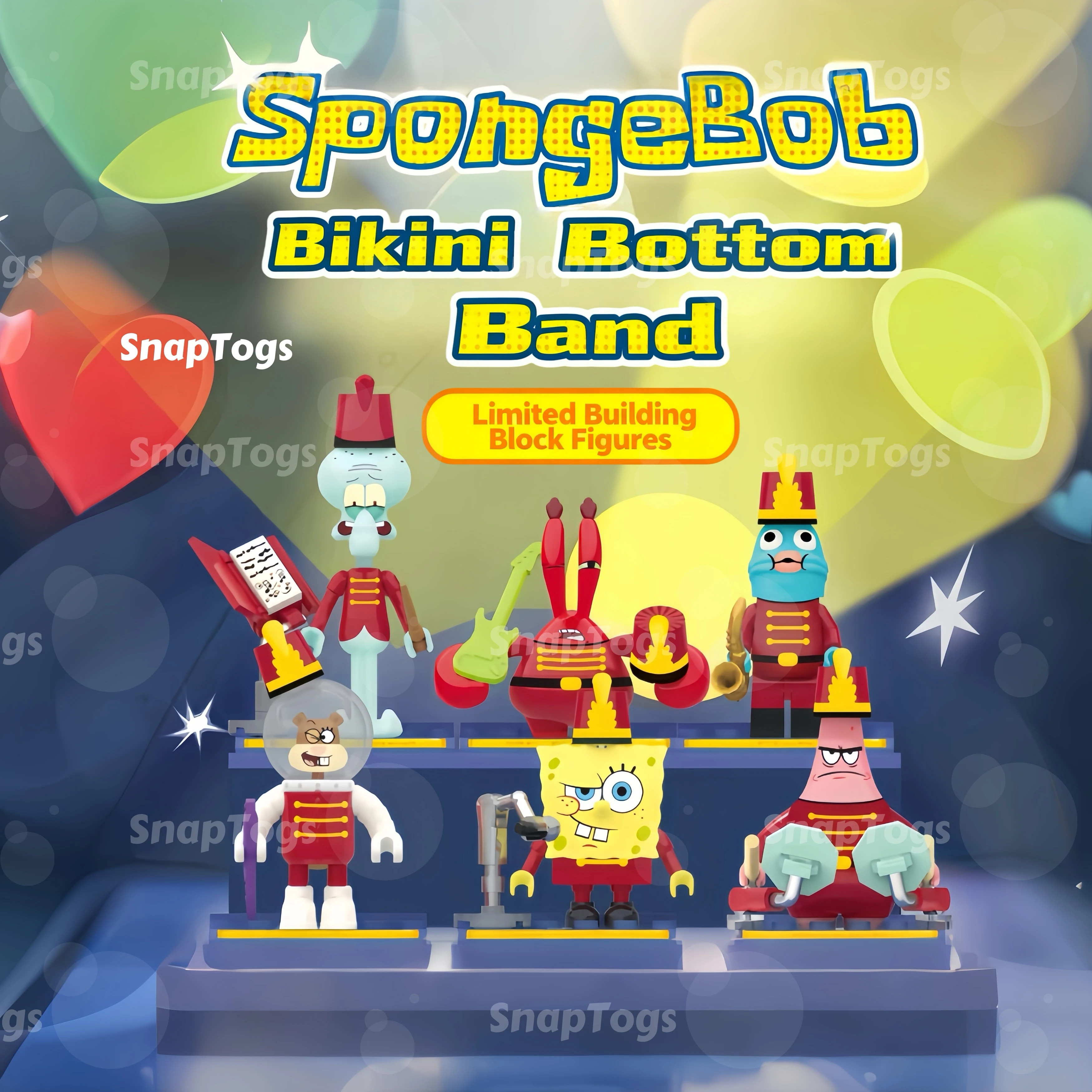 SnapTogs Officially Licensed Area-X SpongeBob Bikini Bottom Band ...