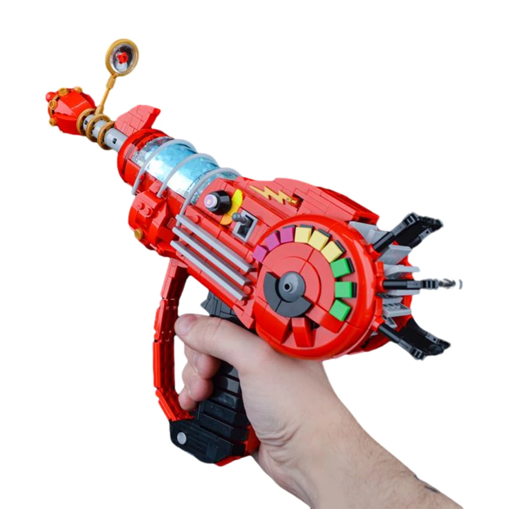 1210Pcs-MOC-Red-Call-of-Duty-Ray-Gun-Model-Bricks-DIY-Game-Weapon ...