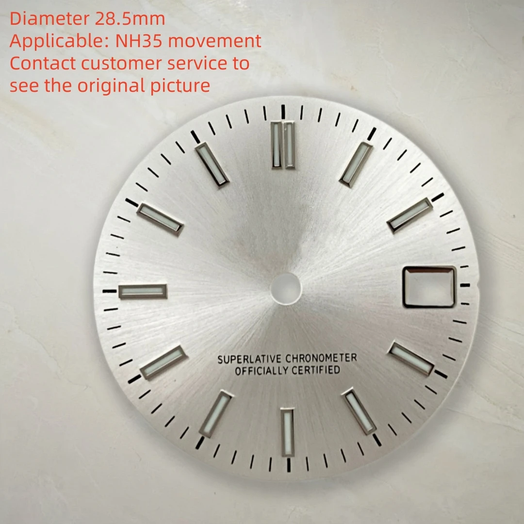 28-5mm-NH35-dial-needles-S-dial-luminous-hands-pointers-suitable-for ...