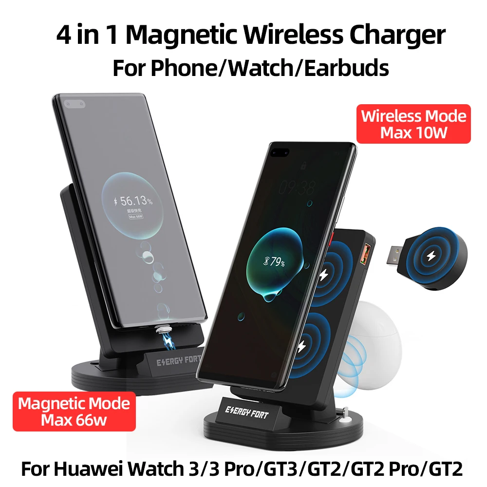 4-in1-Magnetic-Charging-dock-Wireless-Charger-for-Huawei-P50-P40-P30 ...
