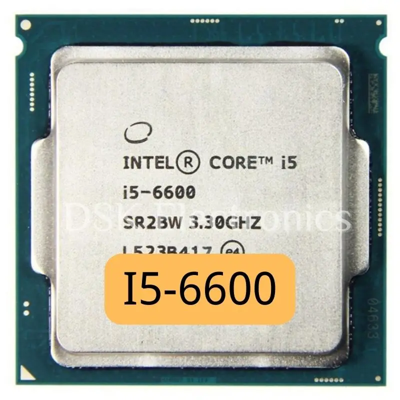 Intel Core i5 6600 i5 6600 3.3GHz 6M Cache Quad Core Processor desktop ...