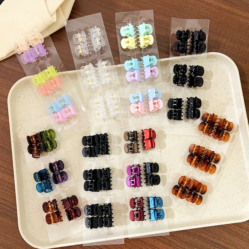 12PCS/LOT New Mini Plastic Small Grab Clip Small Hair Grab Bangs Clip ...
