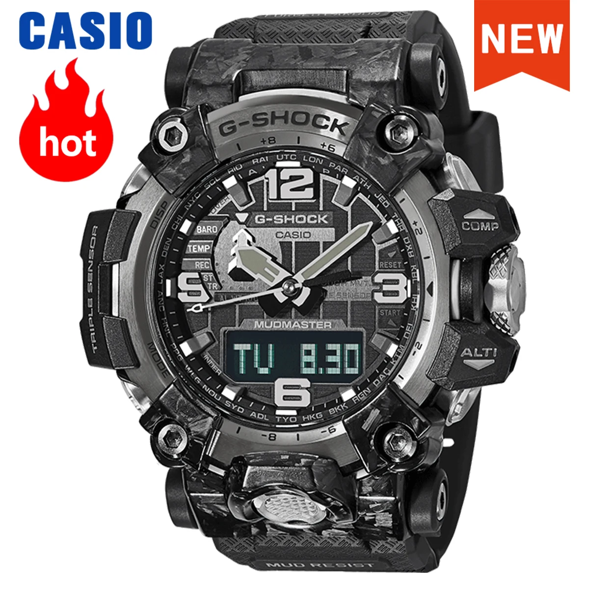 Casio watch for men g shock MASTER OF G - LAND MUDMASTERsolar energy ...