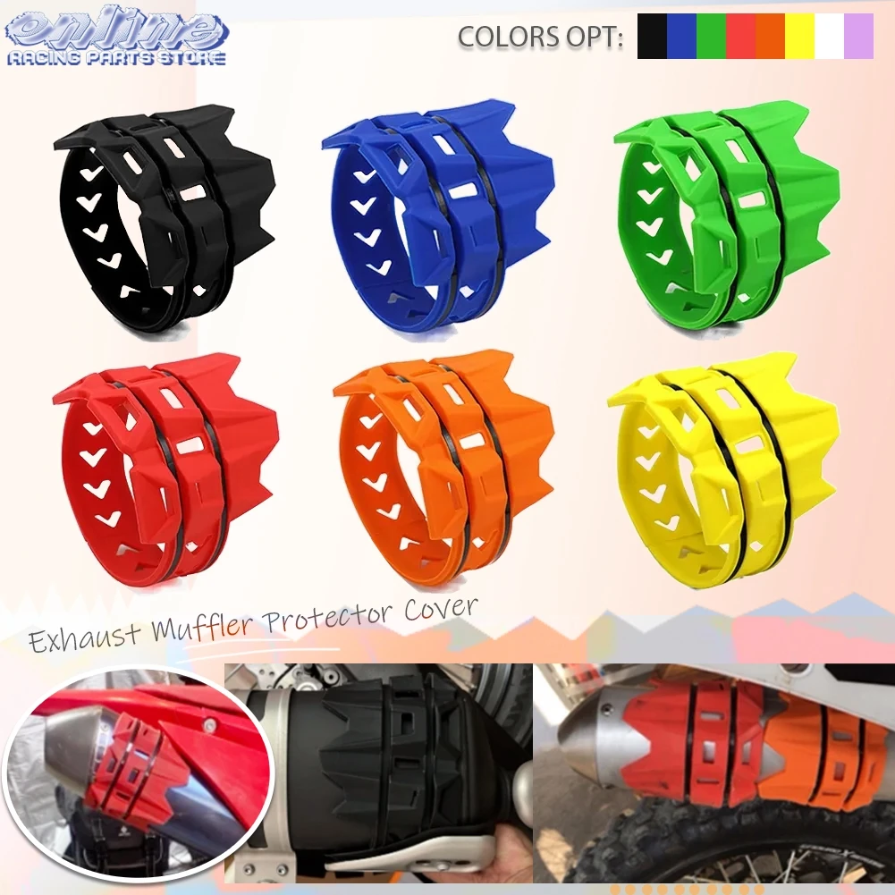 Hot-sale-6-Colors-Motorcycle-Silencer-Round-Moto-Exhaust-Muffler ...