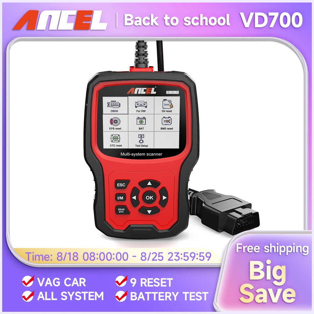 ANCEL-VD700-OBD2-Automotive-Scanner-Full-System-EPB-DPF-Oil-TPMS-BMS ...