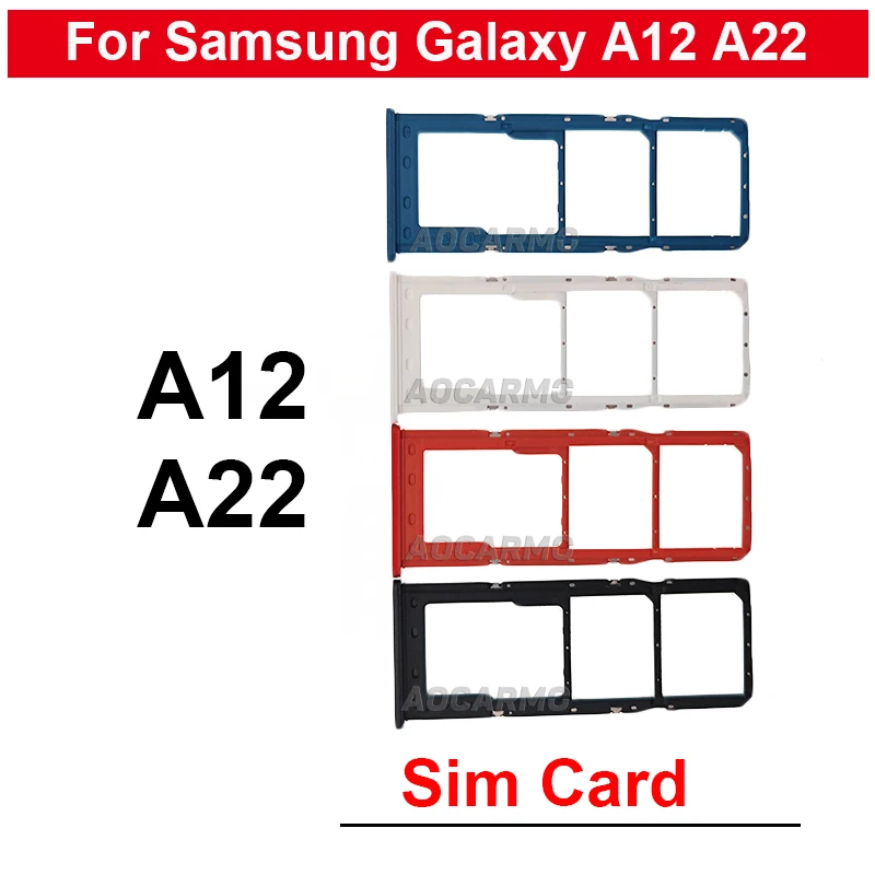 For Samsung Galaxy A22 5G A12 A125 Sim Card Sim Tray MicroSD Holder ...