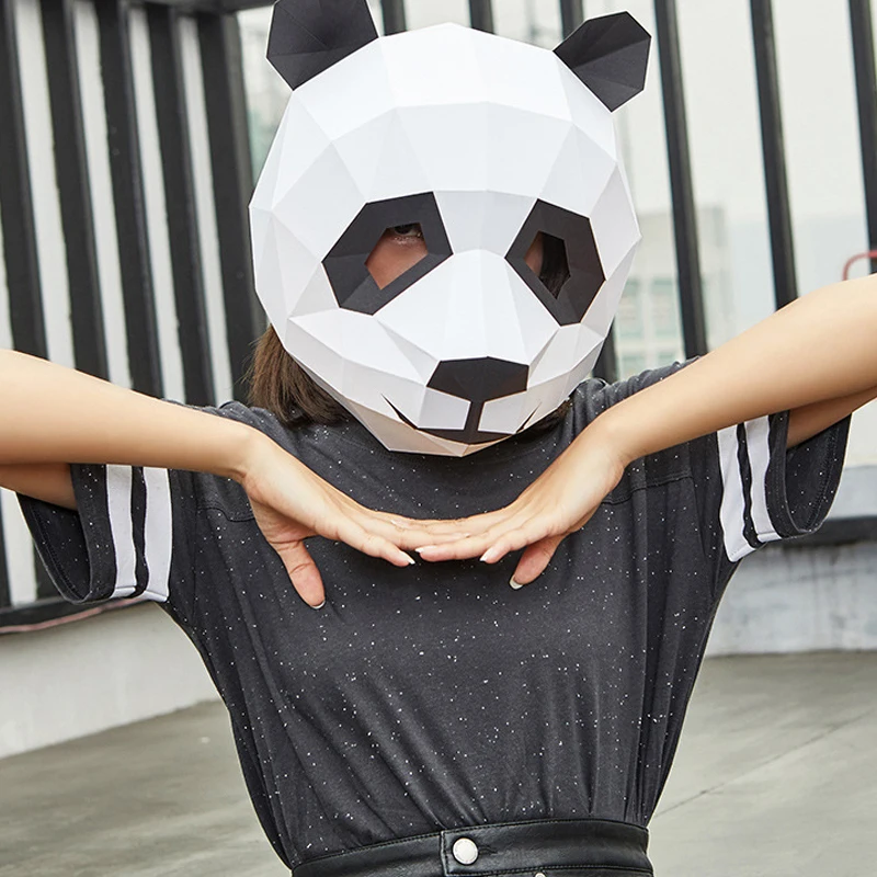 Panda Head Mask