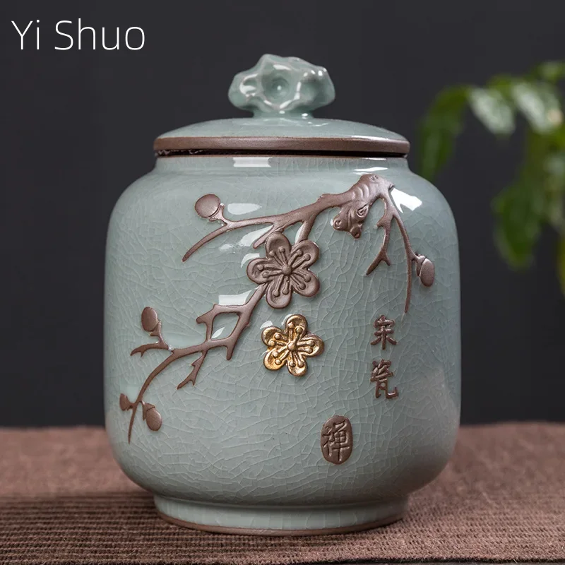 Tea-Containers-Ceramic-Sealed-Can-Large-Size-Tea-Box-Storage-Tank ...