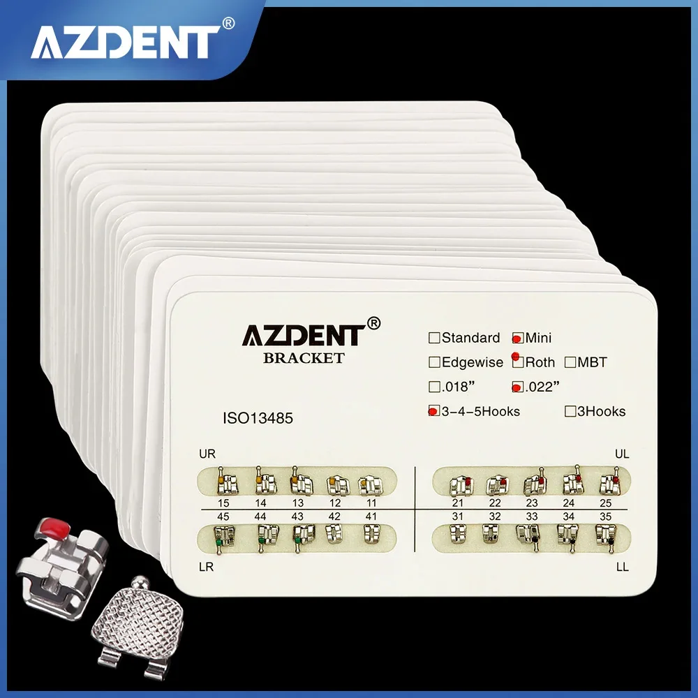 AZDENT-soportes-de-ortodoncia-Dental-Mini-est-ndar-MBT-Edgewise-Roth ...