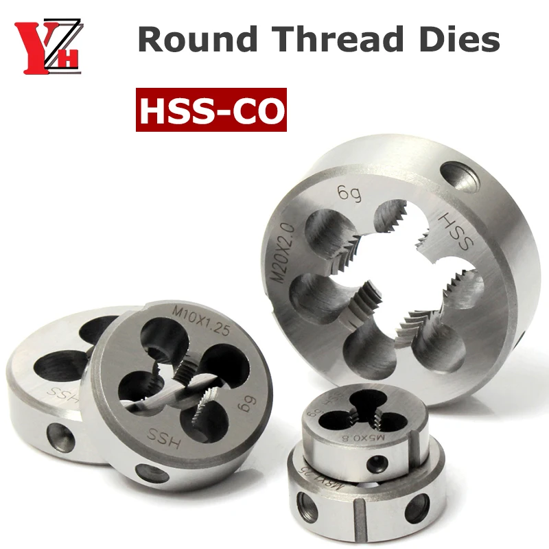 HSS-CO-M35-8-Thread-Die-Metric-Round-Dies-Standard-Teeth-Cutting-Tool ...