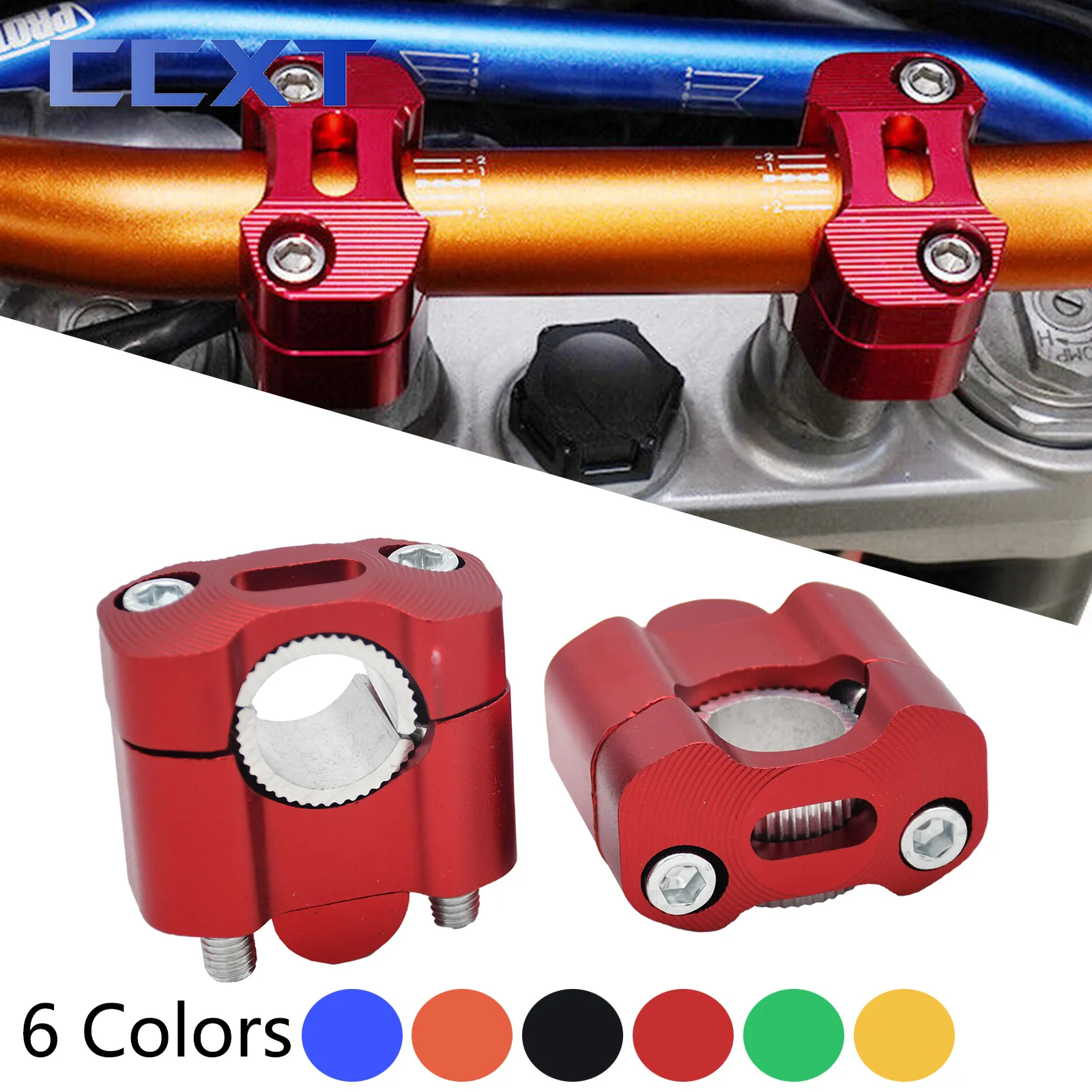 Motorcycle-22mm-28mm-7-8-Handlebar-Riser-Aluminum-Alloy-Clamps-For ...