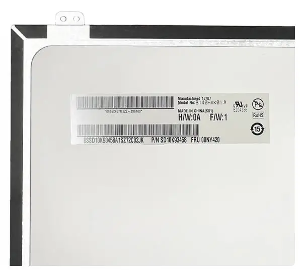 LCD replacement B140HAK01.0 NV140FHM T00 R140NWF5 R1 R6 Touch LCD ...