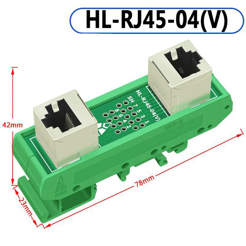 Разъем для монтажа на Din-рейку RJ45 | AliExpress