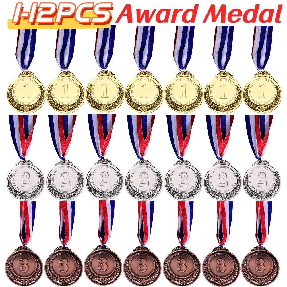 1-12pc-Gold-Silver-Bronze-Award-Children-Medal-Winner-Reward-Encourage ...
