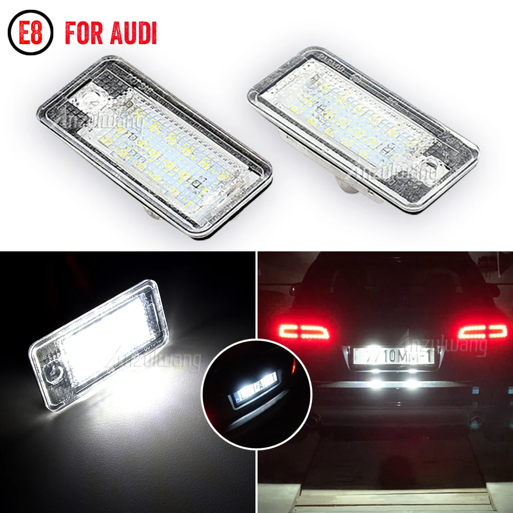 LED Number Plate Light For Audi A3 8P A4 B6 B7 S4 RS4 A6 RS6 S6 C6 S5 ...
