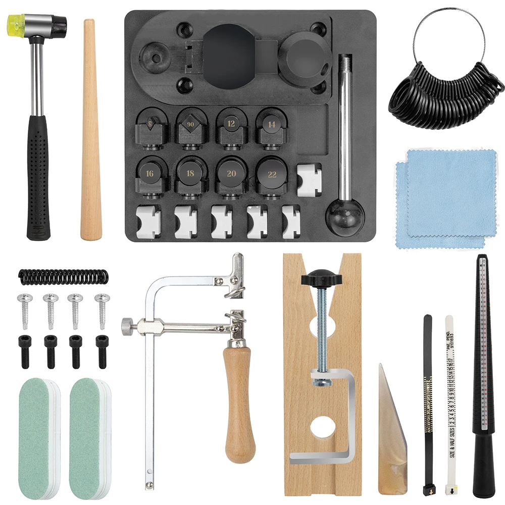 Multi-Function Ring Bender Tool Kit for Jewelry Making with Nylon Dies ...