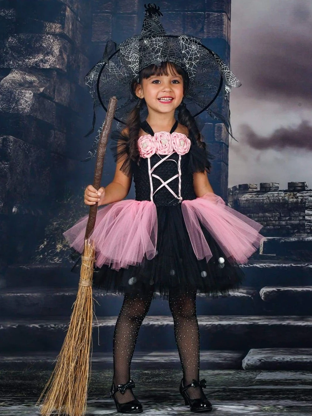 Girls Witch Tutu Costume