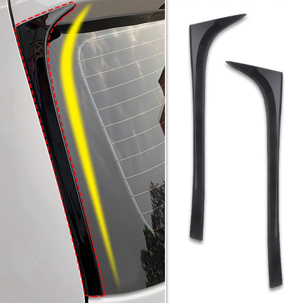 1Pair-Car-Rear-Window-Canards-Side-Trunk-Spoiler-Canard-Splitter ...
