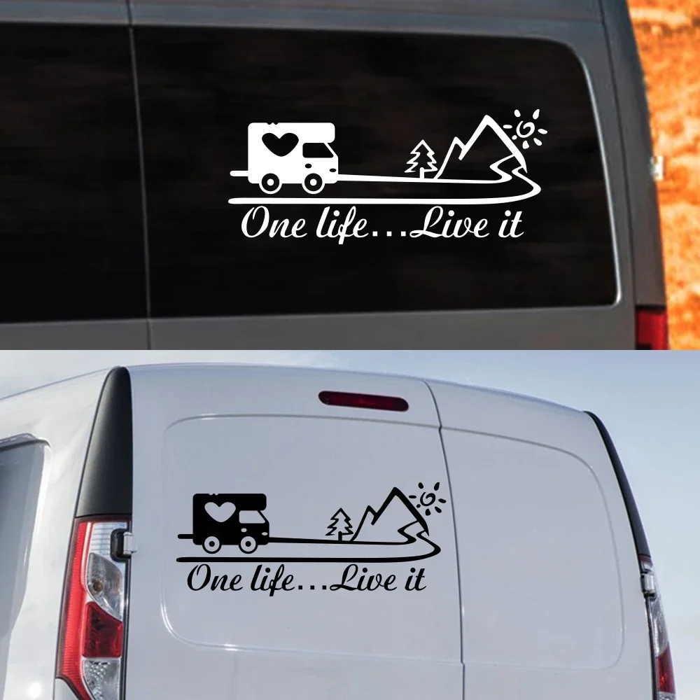 One-Life-Live-It-Car-Sticker-Van-Camper-Decor-Decal-Vinyl-Vanlife ...
