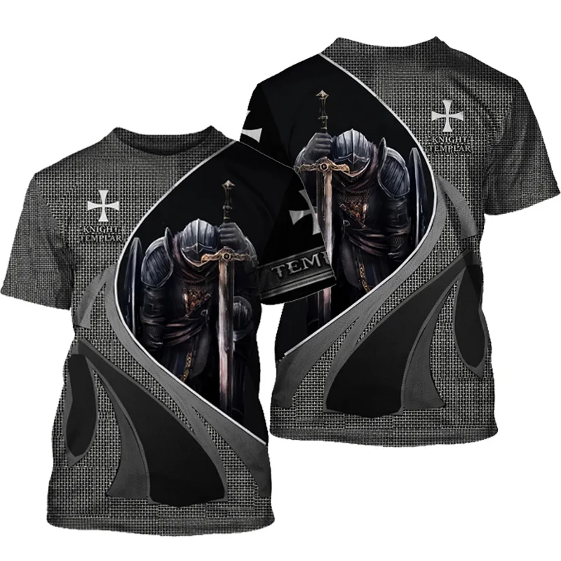 Templar Knights Print T-shirt | Knights Templar Clothing | Templar ...
