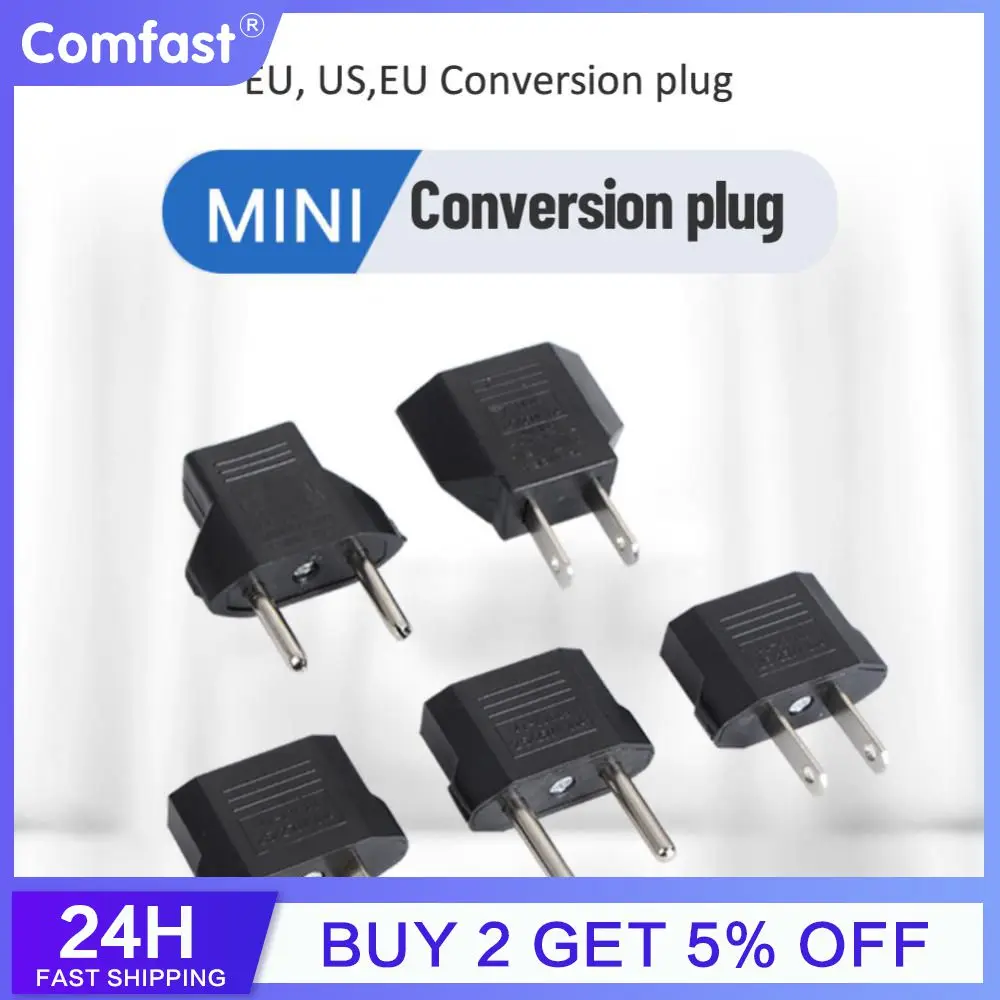 EU-Plug-Adapter-Socket-US-To-EU-Plug-Power-Adaptor-Converter-Travel ...