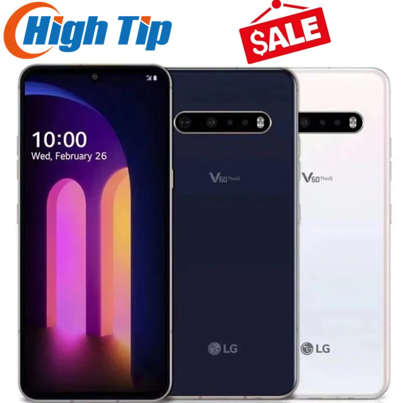 Original-Unlocked-LG-V60-5G-ThinQ-Moilble-Phone-V600TM-V600AM-6-8 ...