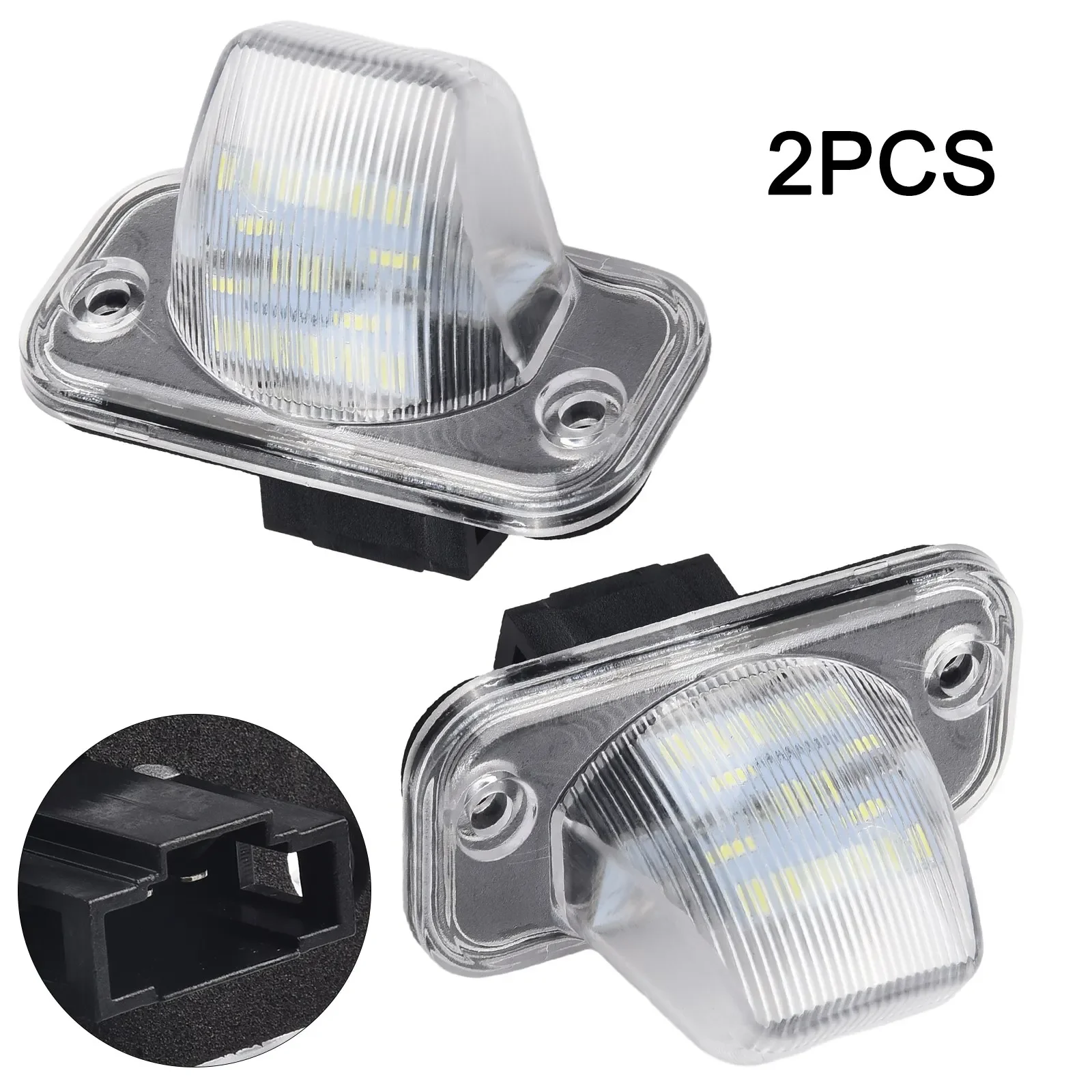 2Pcs-12v-3000K-Interface-T4-1990-2003-LED-White-Car-Licence-Plate ...
