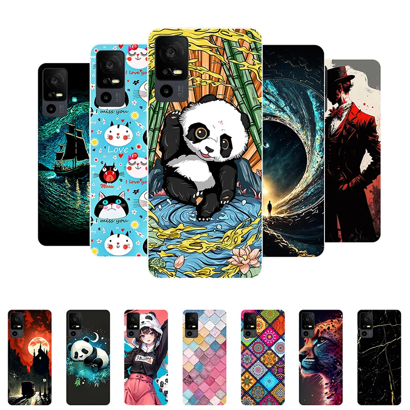 for-TCL-40-XL-Case-Panda-Soft-Silicone-Protective-Case-Cover-for-TCL-40 ...