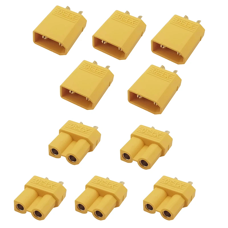 100Pcs XT30 u XT 30u Plug Male Female Bullet Connector for RC Lipo ...