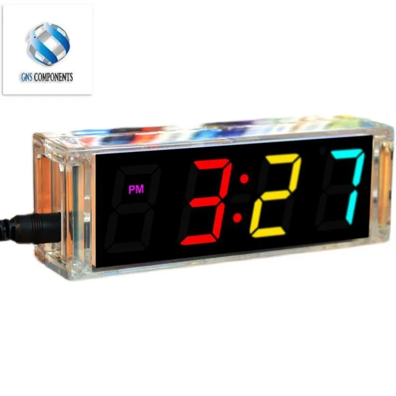 diy-clock-kit-digital-tube-temperature-alarm-week-display-51-MCU-DS1302 ...
